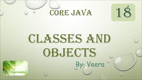 Core Java Classes And Objects Youtube