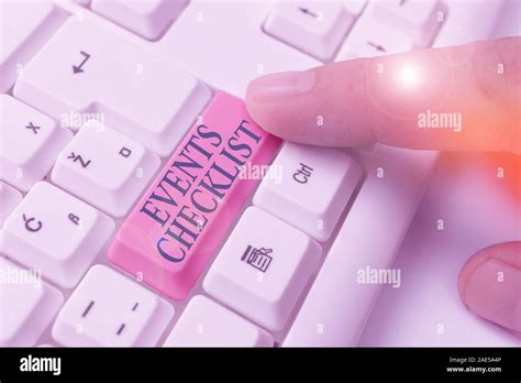 Handwriting Text Writing Events Checklist Conceptual Photo Invaluable Tool For Successfully