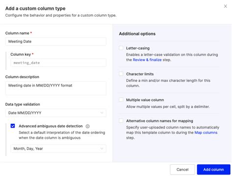 Using Custom Columns