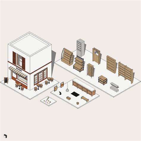 3d Model Revit Bakery Toffu Co