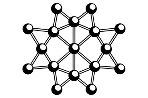 Premium Vector Abstract Molecule Structure Pattern Isolated On White
