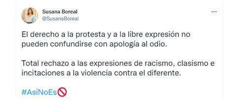 Susana Boreal rechazó actos racistas en contra de Francia Márquez El