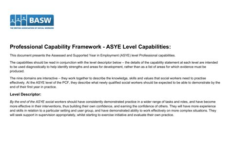 Professional Capability Framework