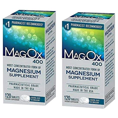 Mag Ox 400 Magnesium Supplement Magnesium Oxide Tablets 483mg