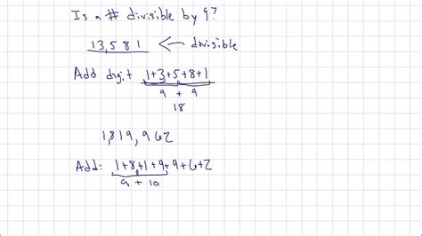 Math Trick How To Tell If A Number Is Divisible By 9 Youtube