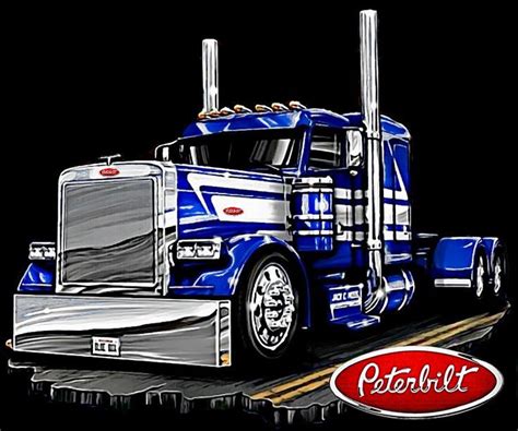 Silueta De Camión Peterbilt Custom Metal Truck Sign By Craftmysgin