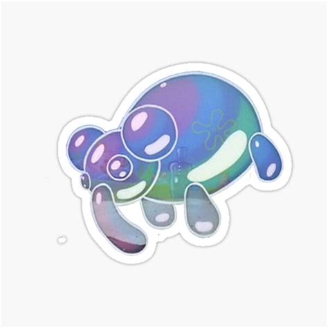 Spongebob Elephant Bubble Sticker For Sale By Prettytoffy Redbubble