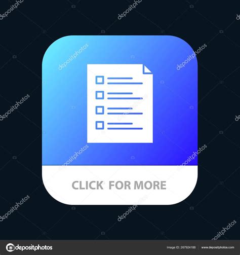 Checklist Check File List Page Task Testing Mobile App But Stock Vector By Flatart