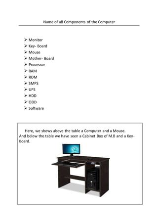 COMPUTER COMPONENTS PDF