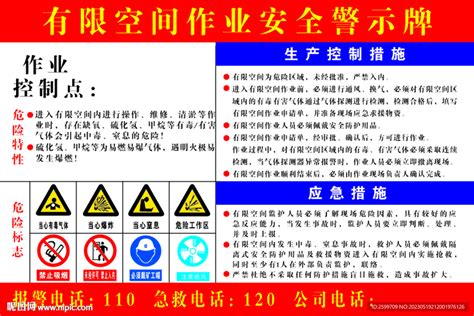 有限空间作业牌设计图 广告设计 广告设计 设计图库 昵图网