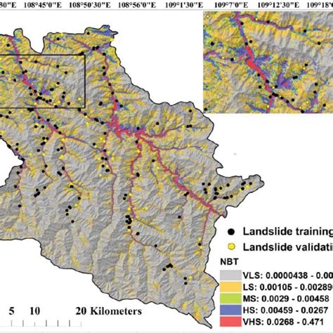 Landslide Susceptibility Map Using Rf Nbt Model Download Scientific
