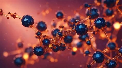 Premium Ai Image Abstract Background Molecules Technology With