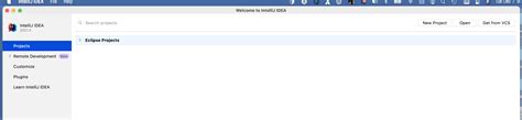 can not open existing project ides support intellij platform