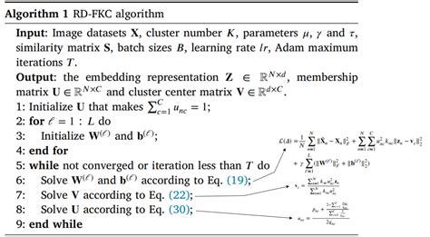 robust deep fuzzy k means clustering for image data 喵