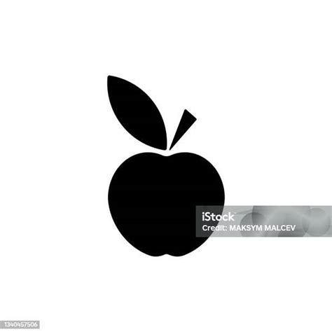 검은 사과 아이콘 흰색 배경에서 격리된 벡터 그림입니다 0명에 대한 스톡 벡터 아트 및 기타 이미지 0명 개념 개념과 주제 Istock