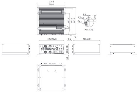 Ebox640a 12th Gen Intel Core I7 I5 I3 Ip40 Embedded System Duropc Industrial Computers