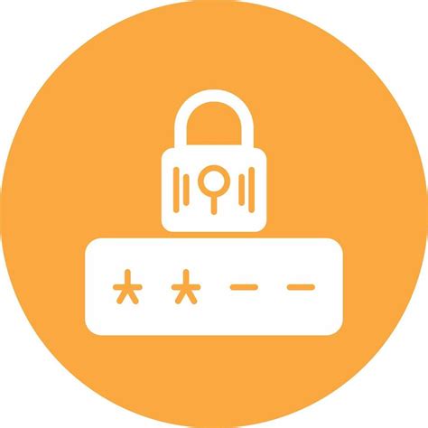 Password Glyph Multi Circle Icon 43359613 Vector Art At Vecteezy