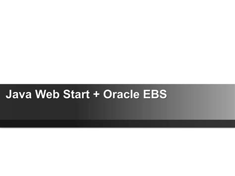 Java Web Start Quick Reference Ppt