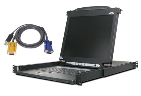 8 Port 17in Single Rail LCD KVM Bundle CL1008MUKIT ATEN LCD KVM Switches ATEN U S A