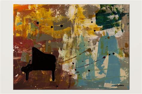 Modern Abstract Art Painting Piano Concerto Paintings For Sale Wall