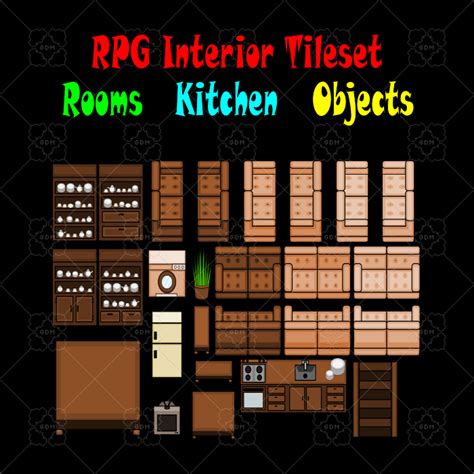 RPG Interior Tileset GameDev Market RPG Interior Tileset GameDev Market