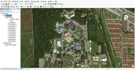 Mould Data Display With Table Building Location In Arcmap Download Scientific Diagram