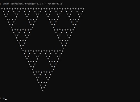 Github Spirometaxassierpinski Triangle Cli Print The Sierpinski
