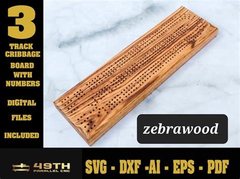 Cribbage Board Cnc File Cnc Cribbage Board Make Your Own Cribbage Board Etsy