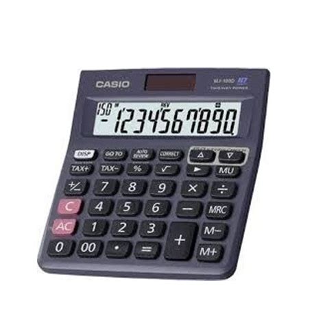 Black Simple Casio Calculator Calculator Model Number Mj 120 Size