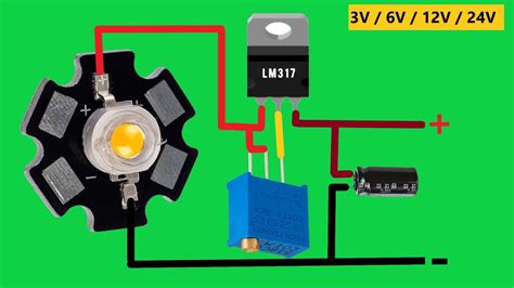 High Power Constant Current Led Driver Using Lm317 Electrical And Electronics Technology Degree