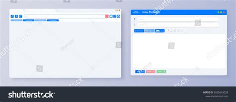 Blank Ui Ux Minimal Browser Window Stock Illustration Shutterstock