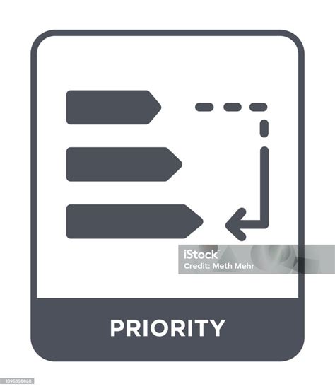 Priority Icon Vector On White Background Priority Trendy Filled Icons From Content Collection