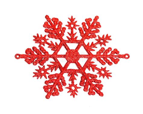 Red Snowflake Stock Image Image Of Closeup Ornament 28127967