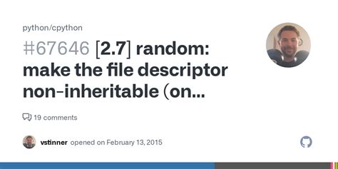 Random Make The File Descriptor Non Inheritable On Posix Issue Python