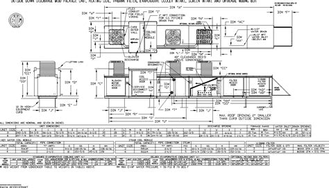 Modular Packaged Unit Submittal Drawing