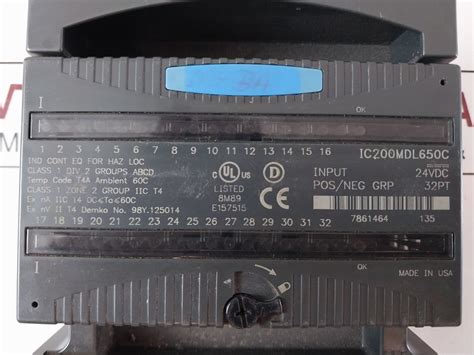 Ge Fanuc Ic200mdl650c Digital Input Module 24vdc Aeliya Marine