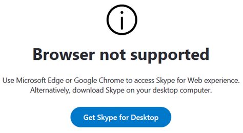 Skype For Web On Windows Xp And Windows Vista
