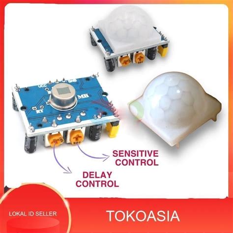 Jual Hc Sr501 Pir Sensor Human Body Infrared Sensor Module Pyroelectric