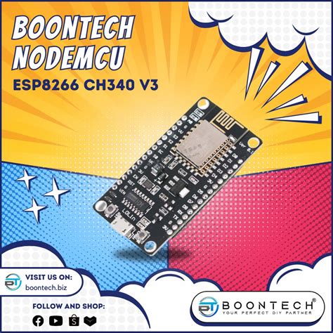 Boontech Boontech Esp8266 Ch340 V3 Nodemcu V3 Esp8266 Ch340 Development Board The Esp8266 Is