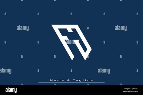 Alphabet Letters Initials Monogram Logo Fj Jf Stock Vector Image
