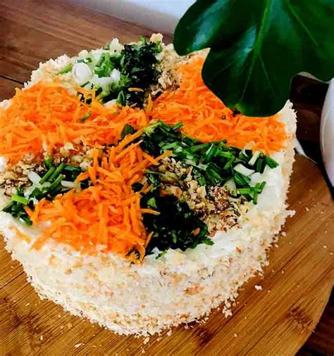 Cake Morgh Chicken Cake With Walnuts And Mayonnaise