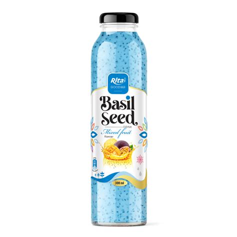 Seed Drinks Basil Seed Drink Mixed Fruit Flavor 300ml