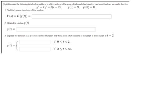 Solved Consider The Following Initial Value Problem In