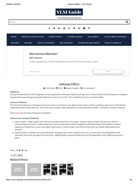 Antenna Effect Vlsi Guide Pdf