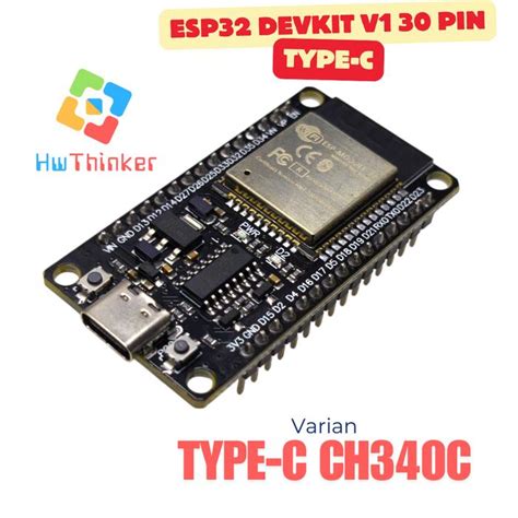Jual Esp32 Esp 32 Doit Devkitv1 30pin Wifi Bluetooth Dual Core Usb Type C Esp32 Ch340c Kota
