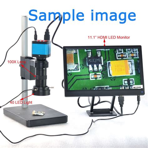 MP HDMI Microscope Camera For Industry Lab PCB USB Output TF Card Video Recorder C Mount