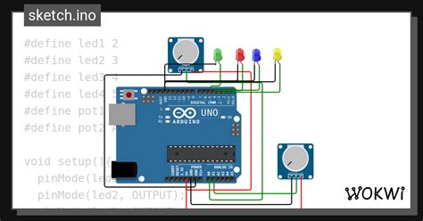 Potenciometro Wokwi ESP32 STM32 Arduino Simulator