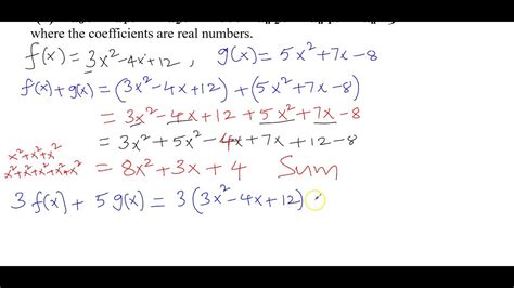 Sum Of Polynomials YouTube