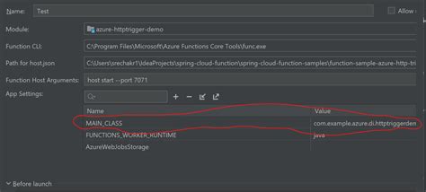 Java Spring Azure Function Unable To Load Main Class When Running