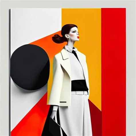 premium ai image woman in stylish clothes with colorful background